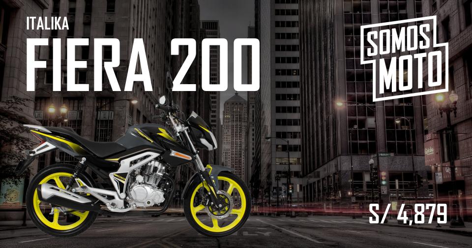 FIERA 200 2018 | Motos Italika | Precio S/ 4,879 | Somos Moto | Perú