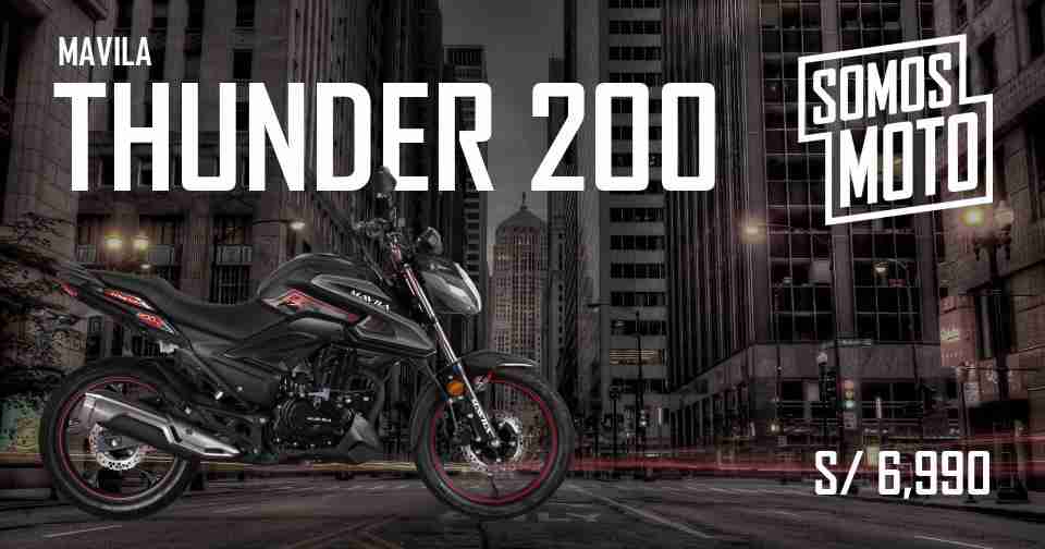 Mavila Thunder 200 2022 | Precio S/ 6,990 | Motos Mavila | Somos Moto | Perú