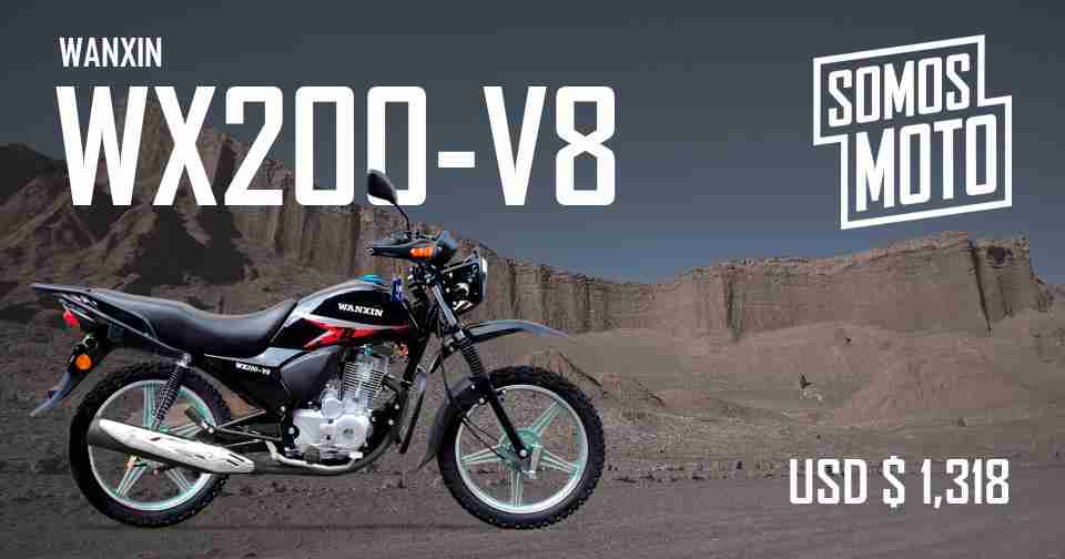 Wanxin WX200-V8 2024 | Precio $ 1,318 | Motos Wanxin | Somos Moto | Perú